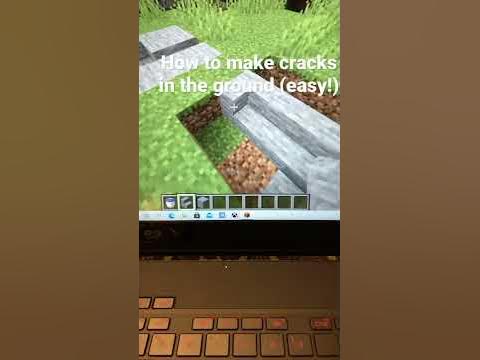 how to make cracks in the floor in minecraft - YouTube