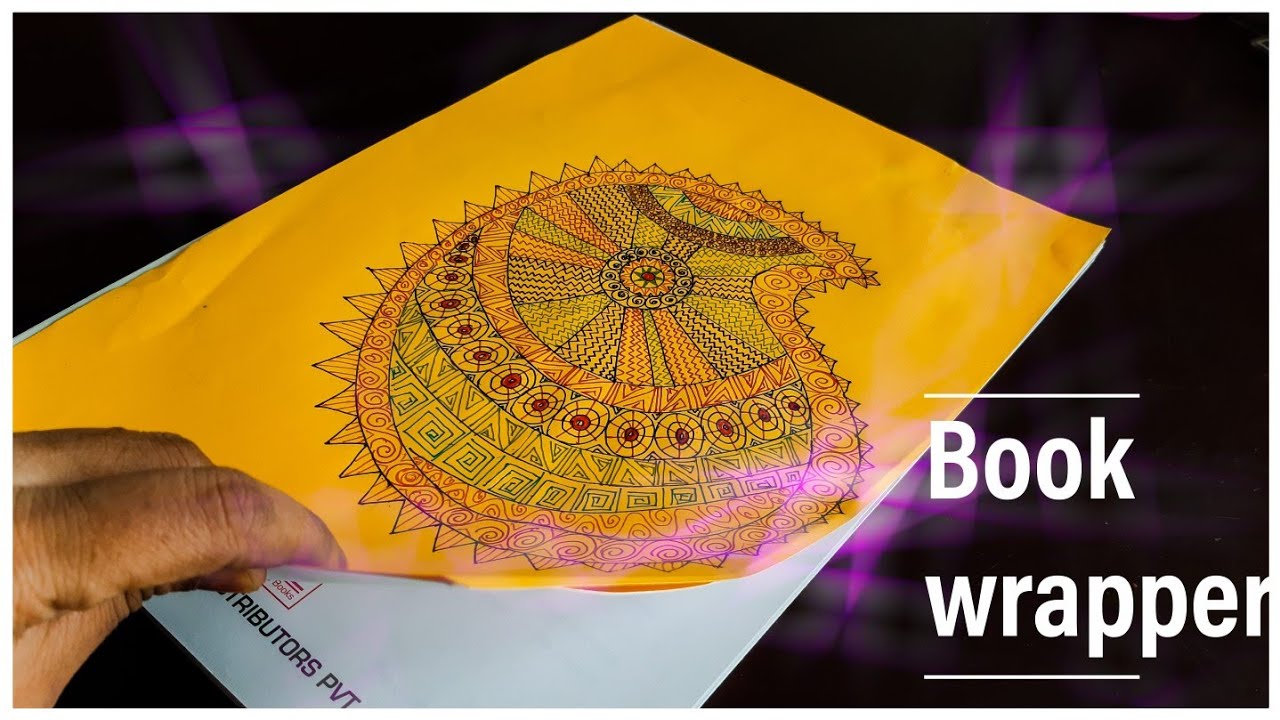 How to make Book Wrapper Design for kids/awesome design/Interesting ...