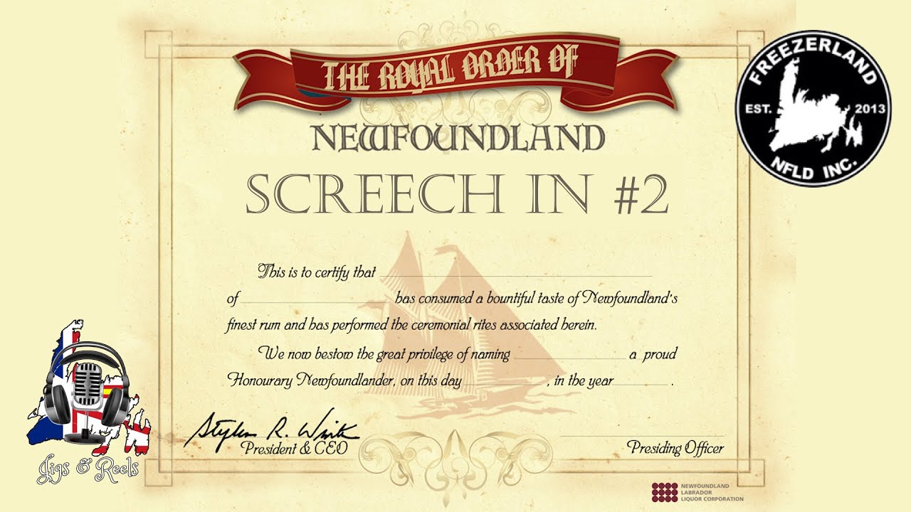 Screech In #2 - Freezerland NFLD - YouTube