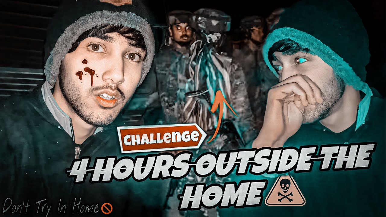 Night Challenge Video in Winter 🥶 -5* | 4 Hours OutSide The Home 🏡 ...