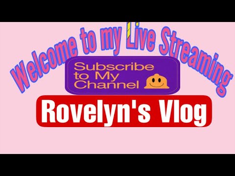 Rovelyn Asuncion vlog have a good day silent live stream - YouTube