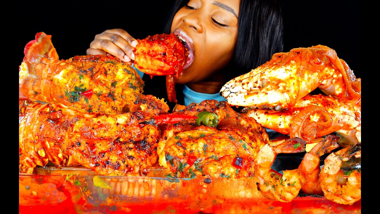 (ASMR MUKBANG) KING CRAB SEAFOOD BOIL MUKBANG | LOBSTER | SEAFOOD ...