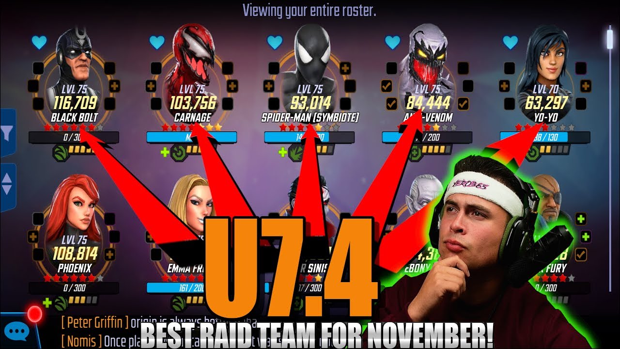 MARVEL STRIKE FORCE Best Raid Team For November 2020 - YouTube