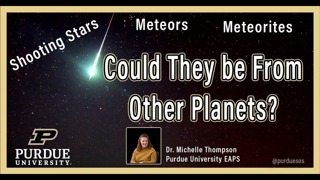 Shooting Stars: Could They be From Other Planets? - YouTube