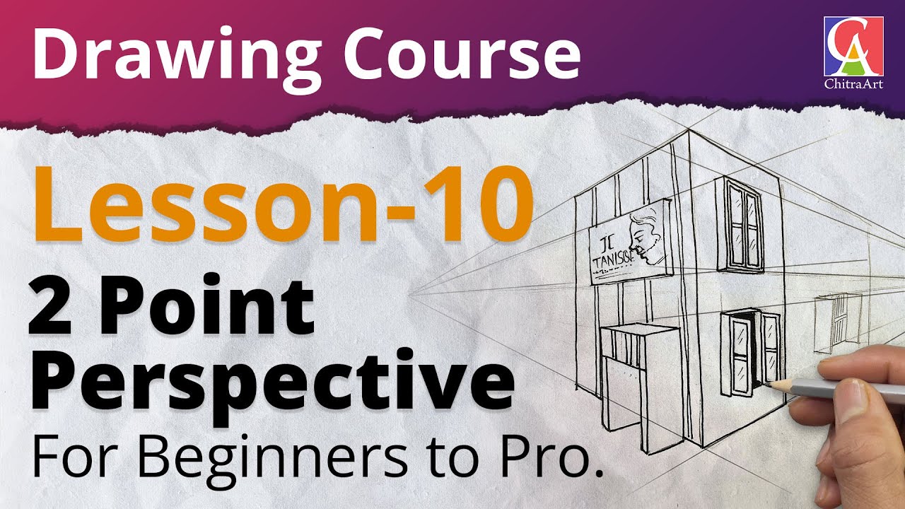 2 Point Perspective Drawing in Detailed - YouTube