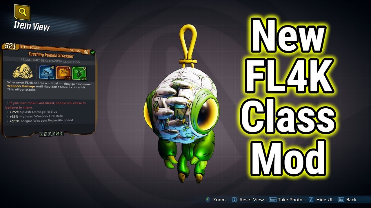 New FL4K Class Mod (St4ckbot) Quick Review | Borderlands 3 - YouTube