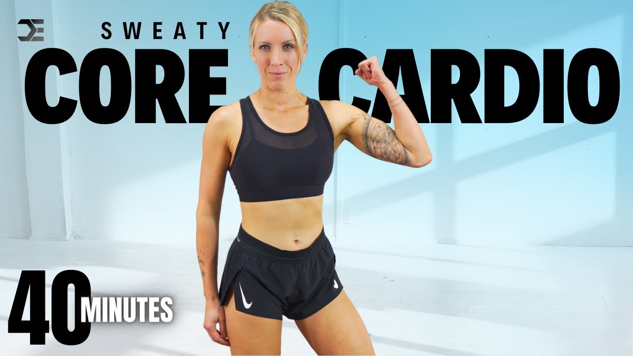 40 Min CORE + CARDIO HIIT | Sweat Session | No Equipment | Combat Moves ...