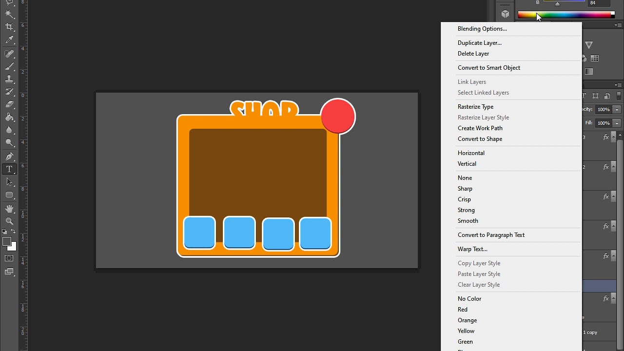 Making Simple Uis in Photoshop - YouTube