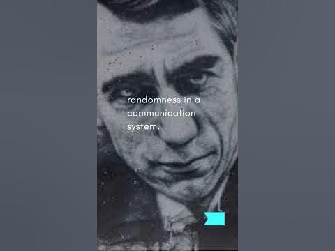 Claude Shannon The Father of Information Theory - YouTube