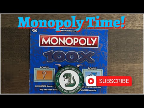 Pa Lottery | Monopoly 100X Time! - YouTube