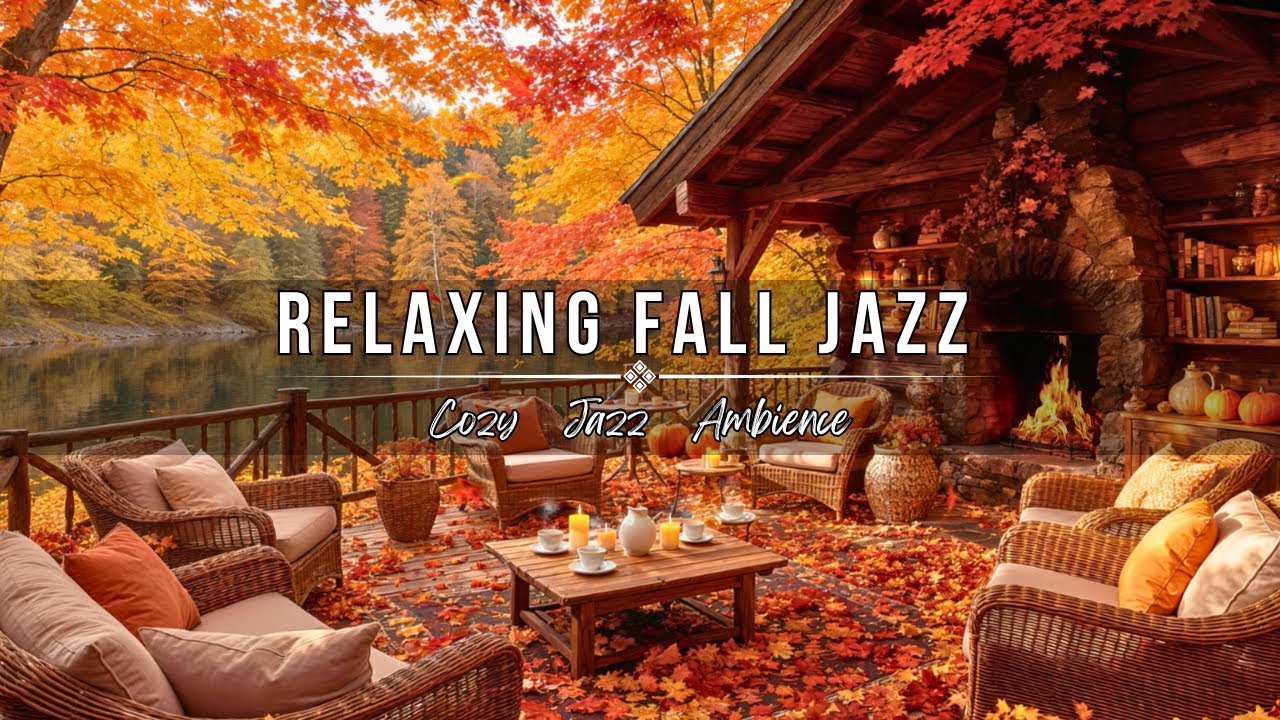 Fall Coffee Shop Ambience with Warm Jazz Music for Studying, Work 🍂 ...