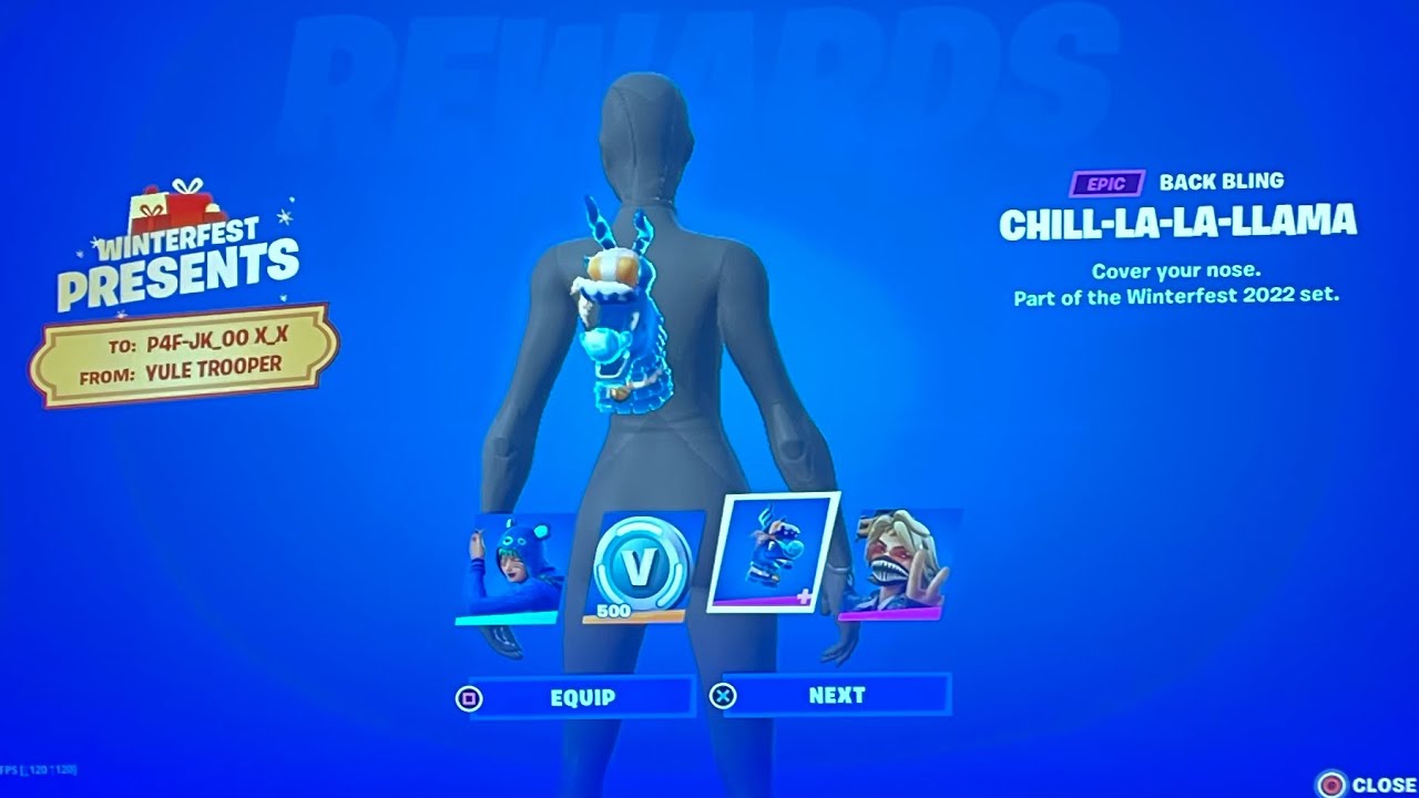 Fortnite gameplay van de Chill-La-La-Llama Backbling (Crew Pack) - YouTube