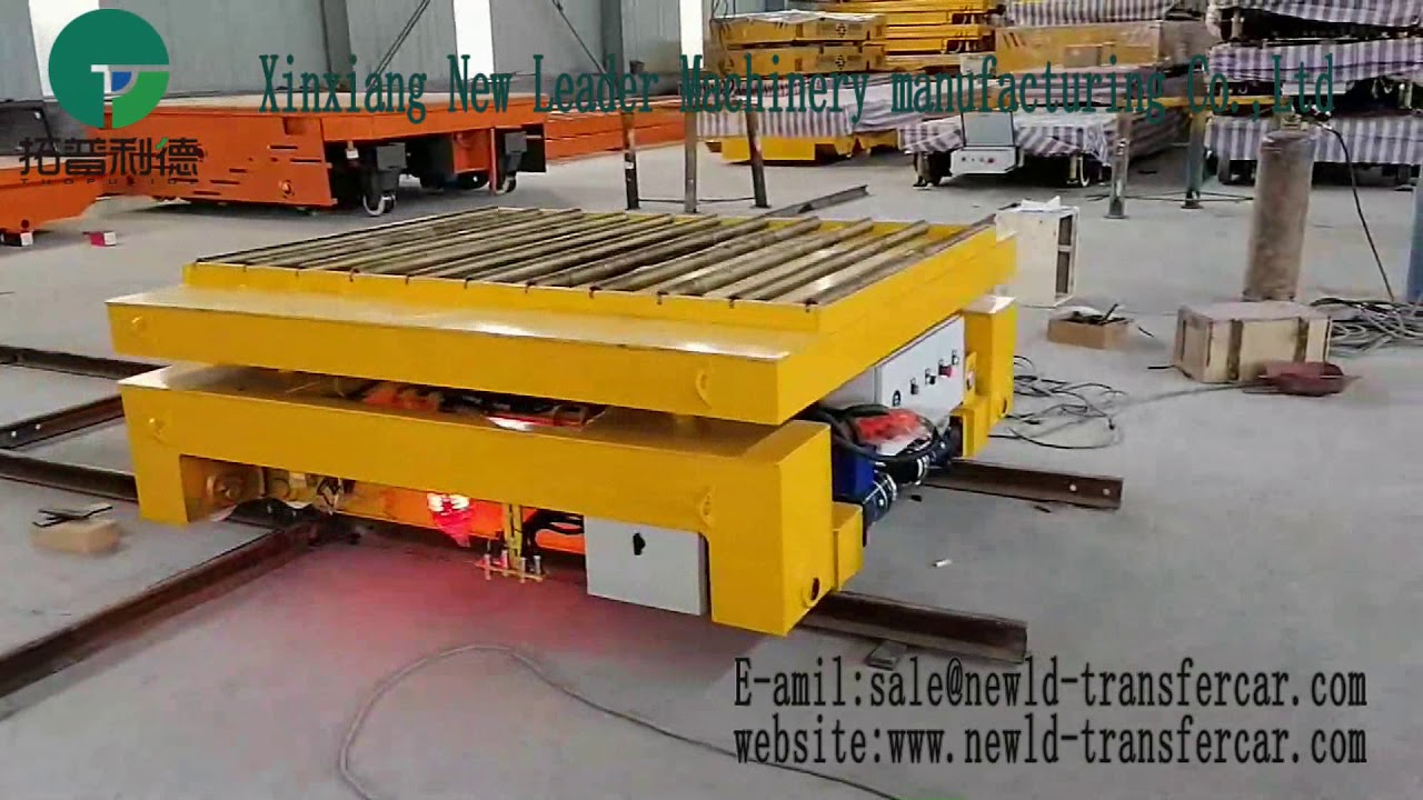 Cross Track Transfer Carts - Material Handling Rail Lorry - YouTube