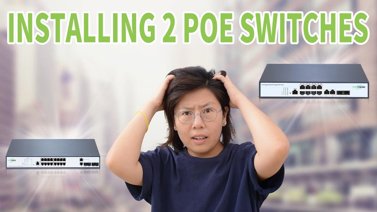 Link 2 PoE Switches over Cat6 Ethernet Cable - YouTube