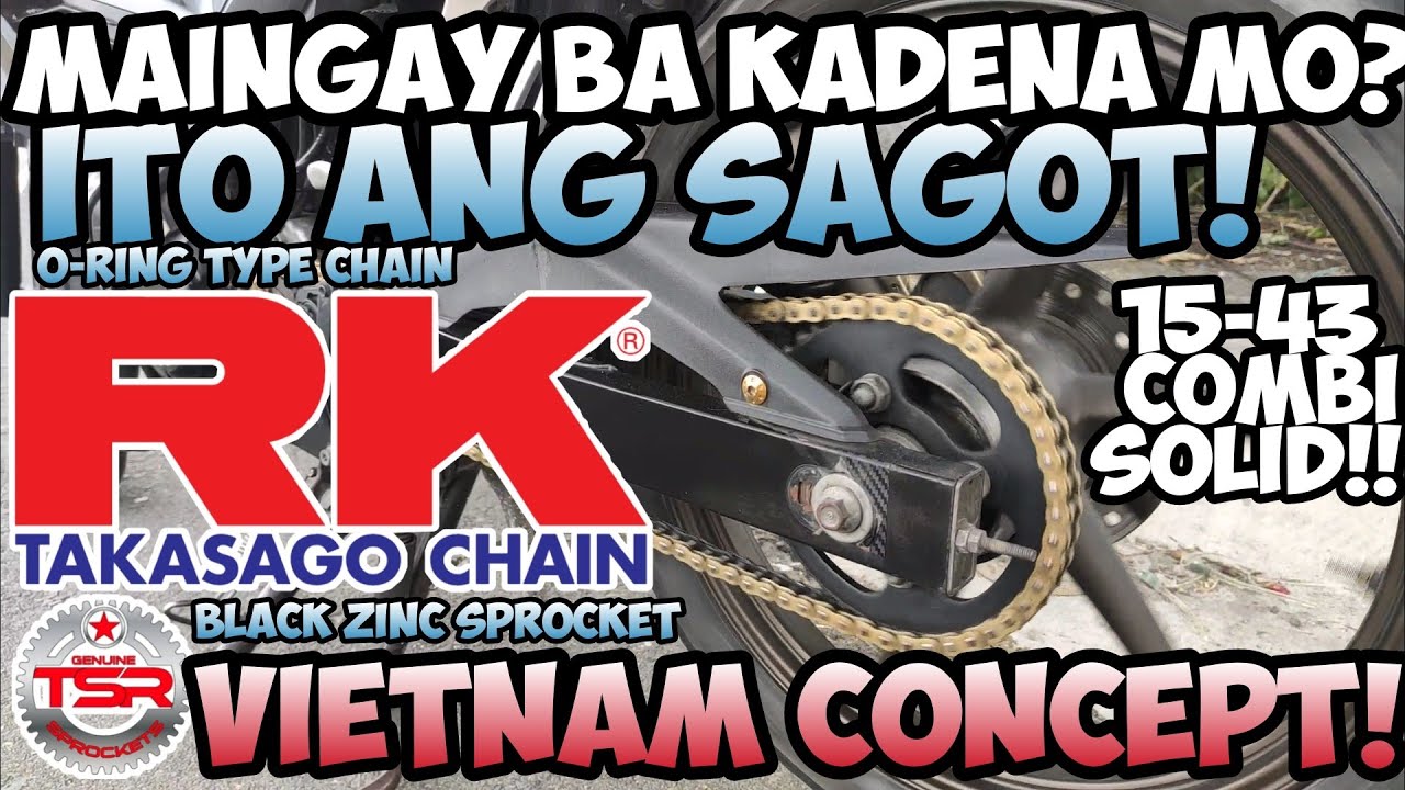 RK CHAIN o ring type | Tsr sprocket Rs 150/Gtr 150 | Installation ...