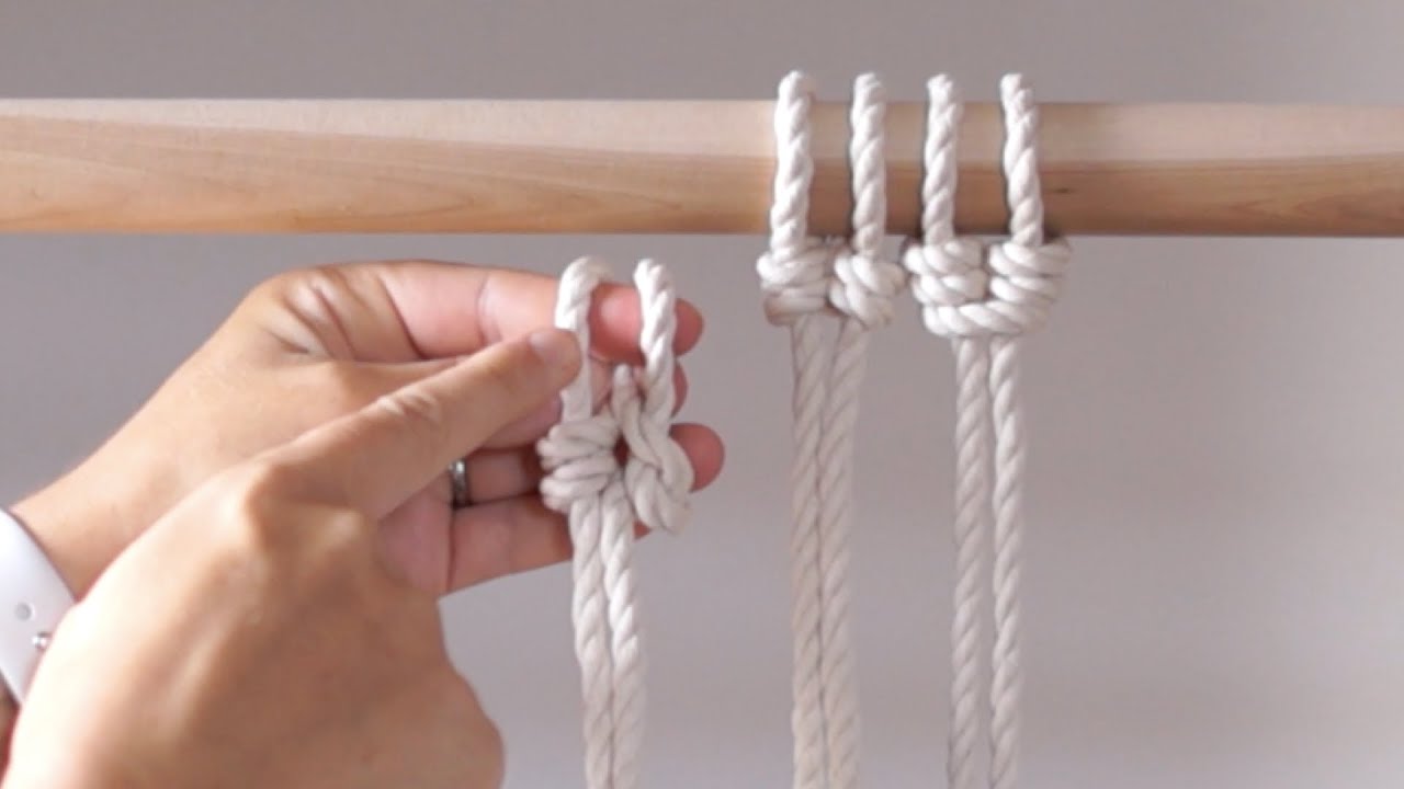 DIY Macrame Tutorial Starting Your Work: Cat’s Paw Knot! - YouTube