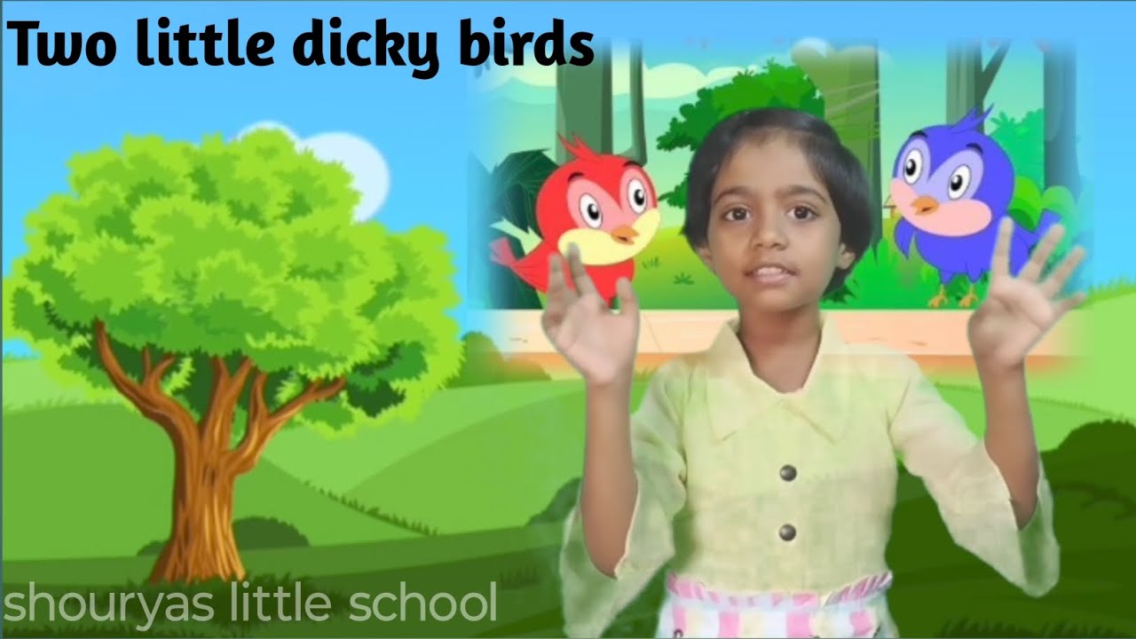 two little dicky birds rhyme | two little dicky birds sitting on a wall ...