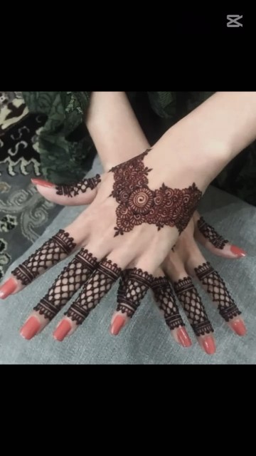 Beautiful V shaped mehndi designs #mehndi trend #fashion fusion - YouTube