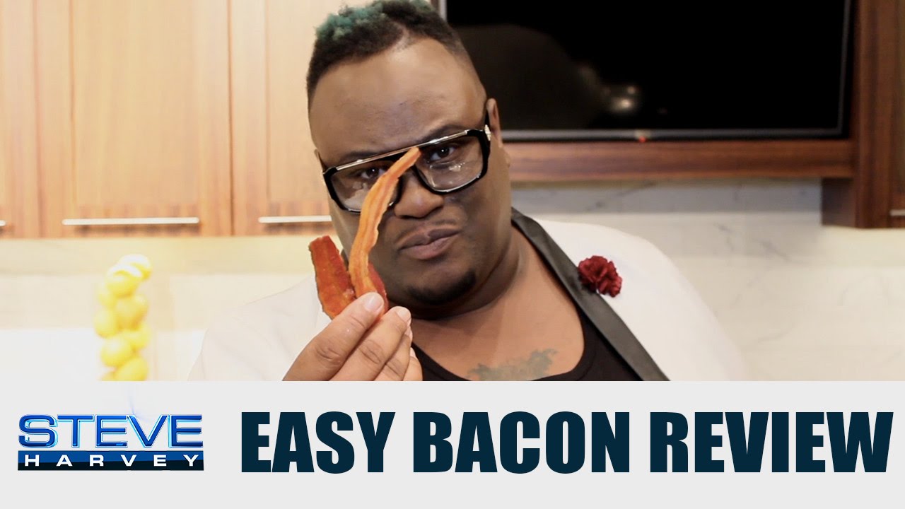 James Wright Chanel Reviews Easy Bacon || STEVE HARVEY - YouTube