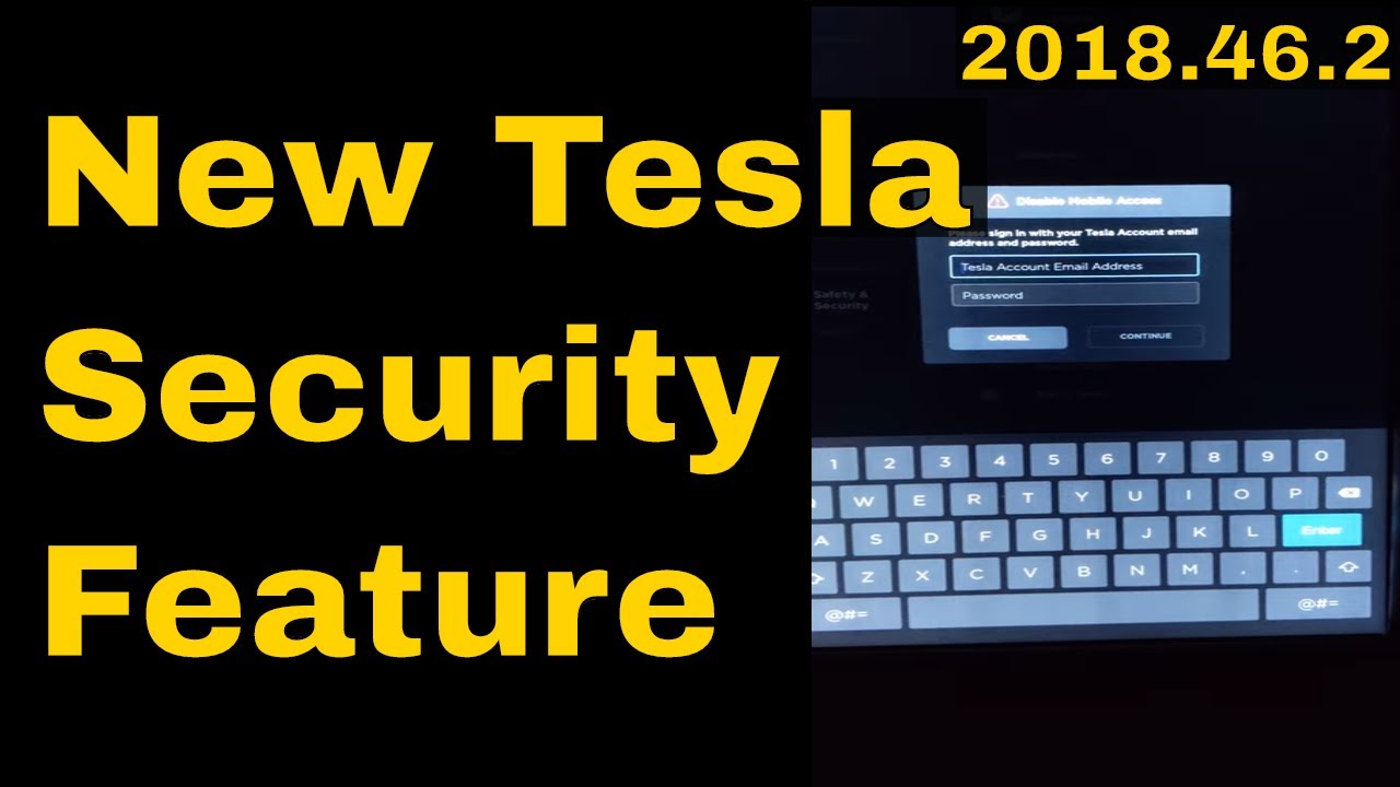 Tesla Update 2018.46.2 can't disable remote access without Tesla ...
