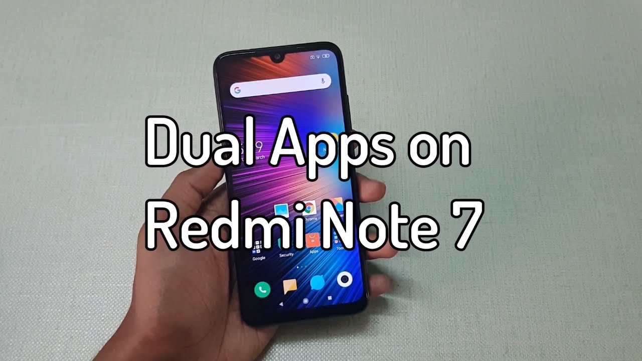 Dual Apps on Xiaomi Redmi Note 7 - YouTube