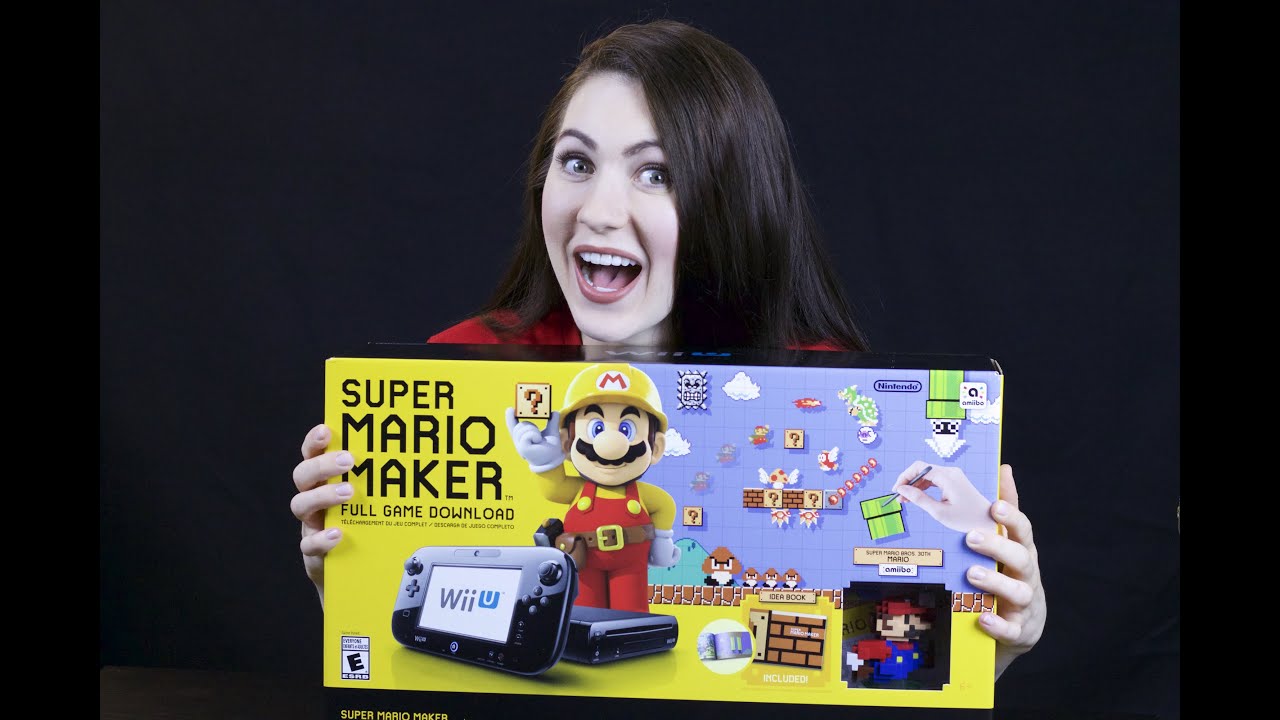 Girl Play: Mario Maker Deluxe Set Wii U Unboxing + Mario Modern Color ...