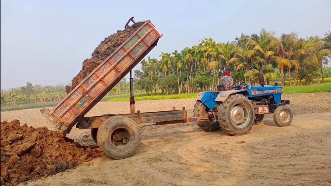 Sonalika DI 750 Tractor fully loaded | Tractor unloding | Sonalika ...