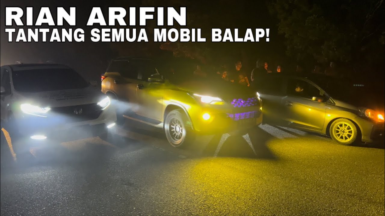 Sebelum Balap Mobil Rian Arifin Tantang Semua Mobil Yang Ikut Balap ...