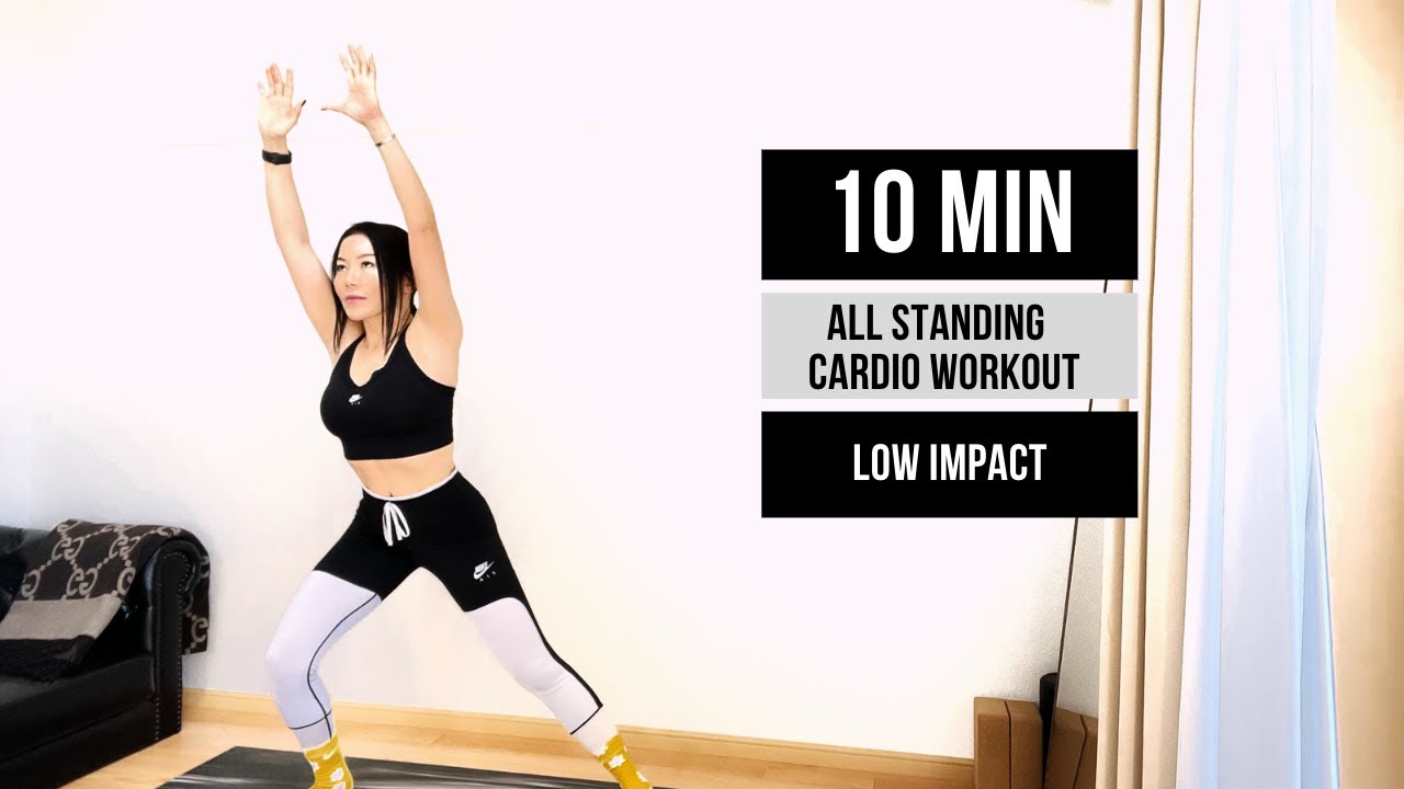 💦10 MIN ALL STANDING CARDIO WORKOUT - low impact, beginner friendly ...