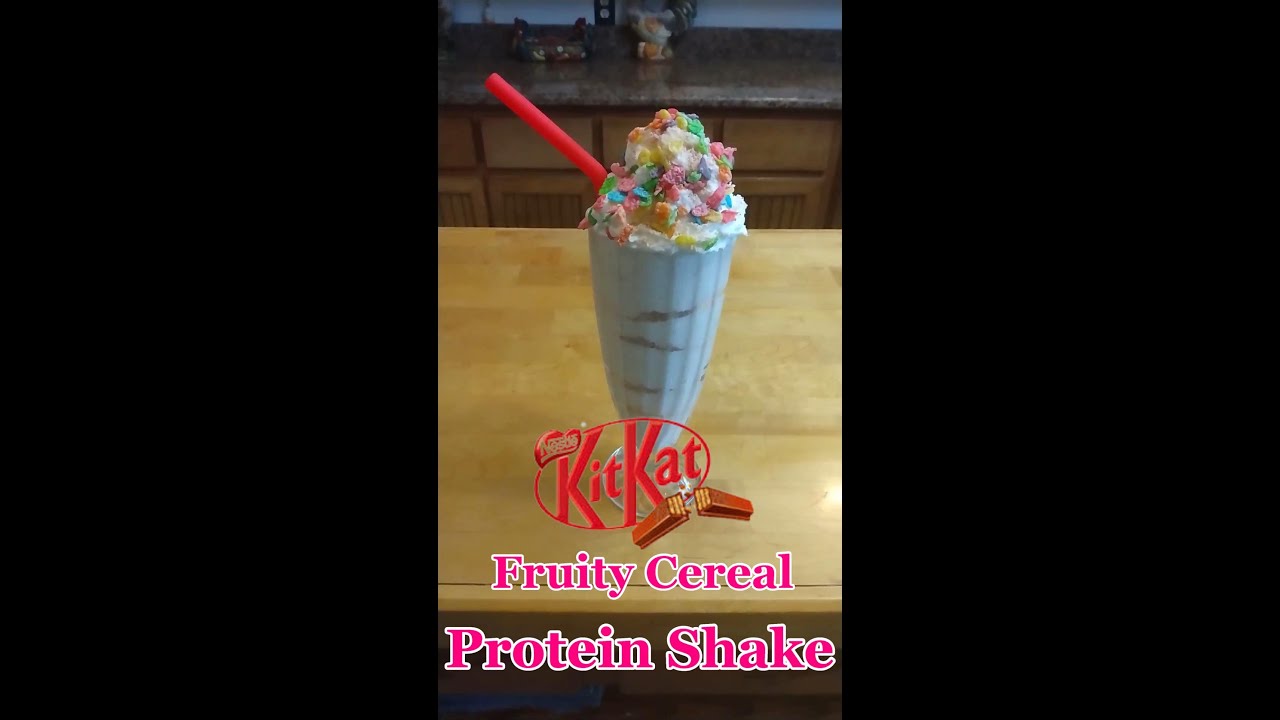 Limited Edition Fruity Cereal Kit Kat Protein Shake SHORT - YouTube