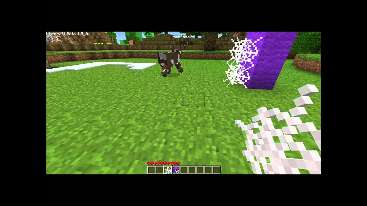 MineCraft: New Spider Web Block Demonstration HD - YouTube