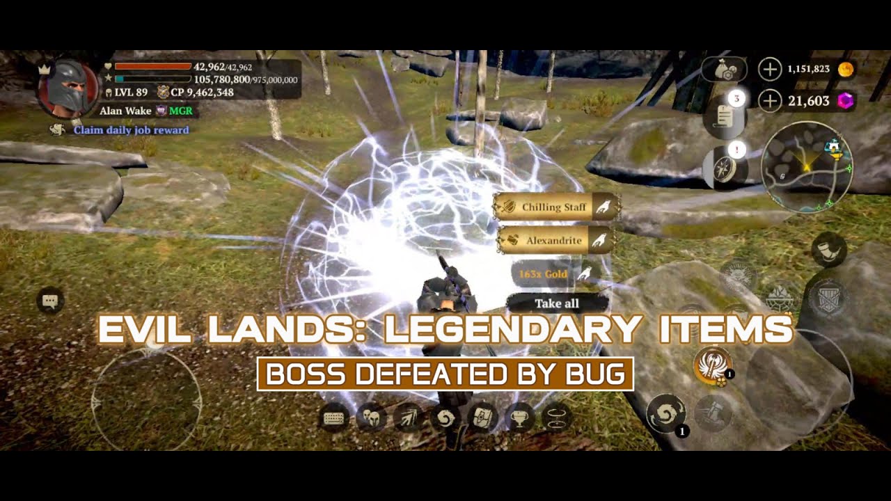 🔥 Evil Lands - Bugged Boss, Legendary Loot!🔥 - YouTube