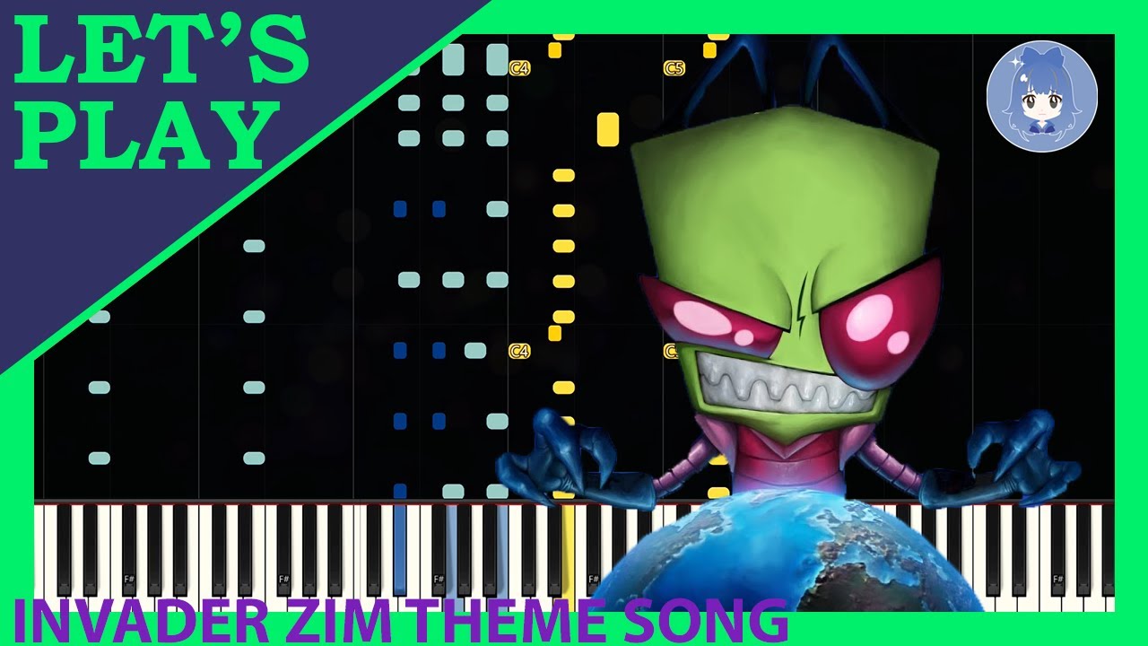 Invader Zim's Theme Song [Piano Tutorial] - YouTube