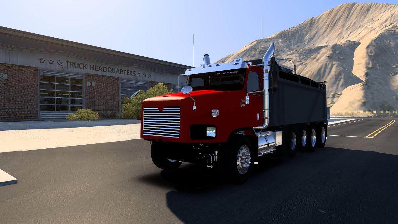 American Truck Simulator Dump International Paystar 5000 - YouTube