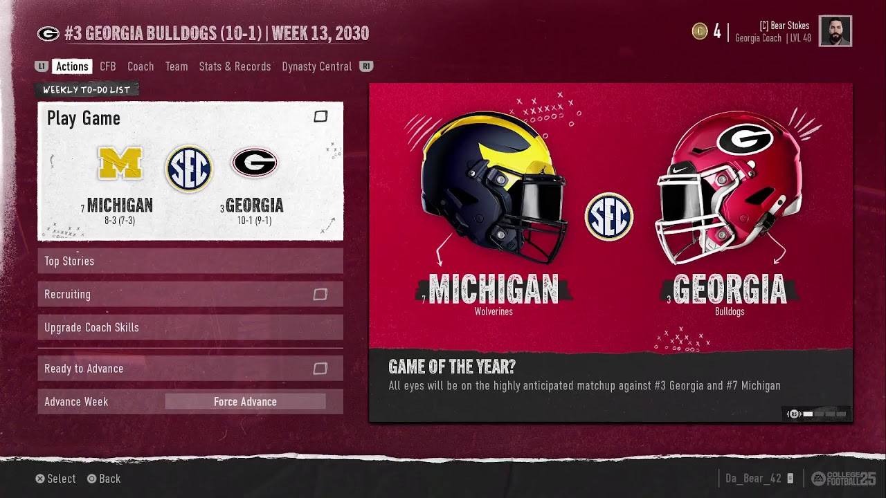 CFB 25 S8 vs Michigan - YouTube