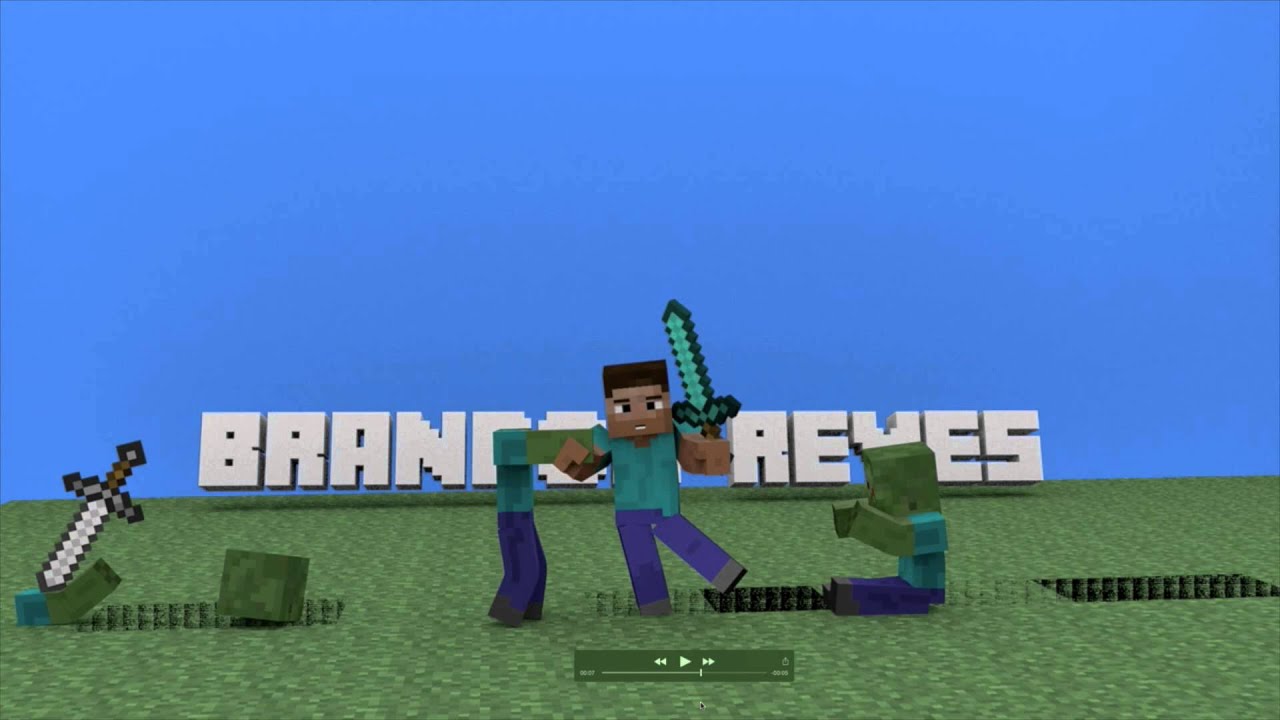 Blender Minecraft animation Fail - YouTube