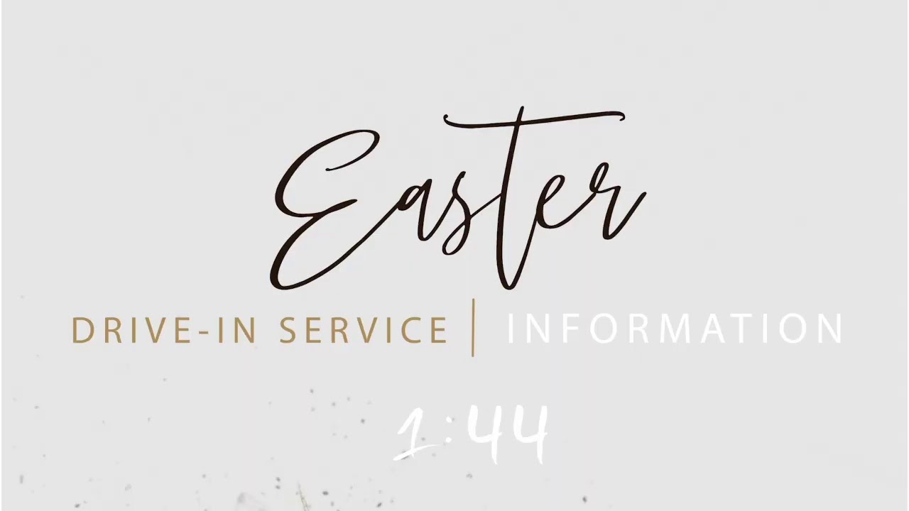 Easter Drive-In Service Information - YouTube