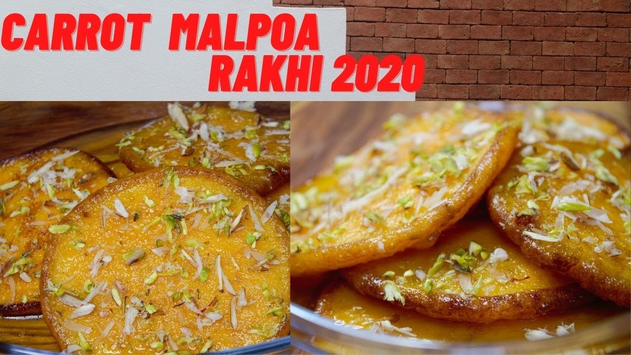 BENGALI SWEET MALPOA || CARROT MALPOA || বাঙালির মালপোয়া - YouTube