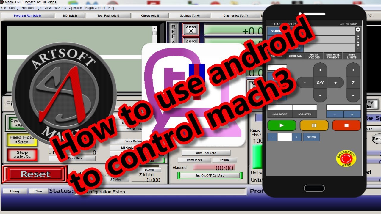 How to use android to control Mach3 - Mach3'ü kontrol etmek için ...