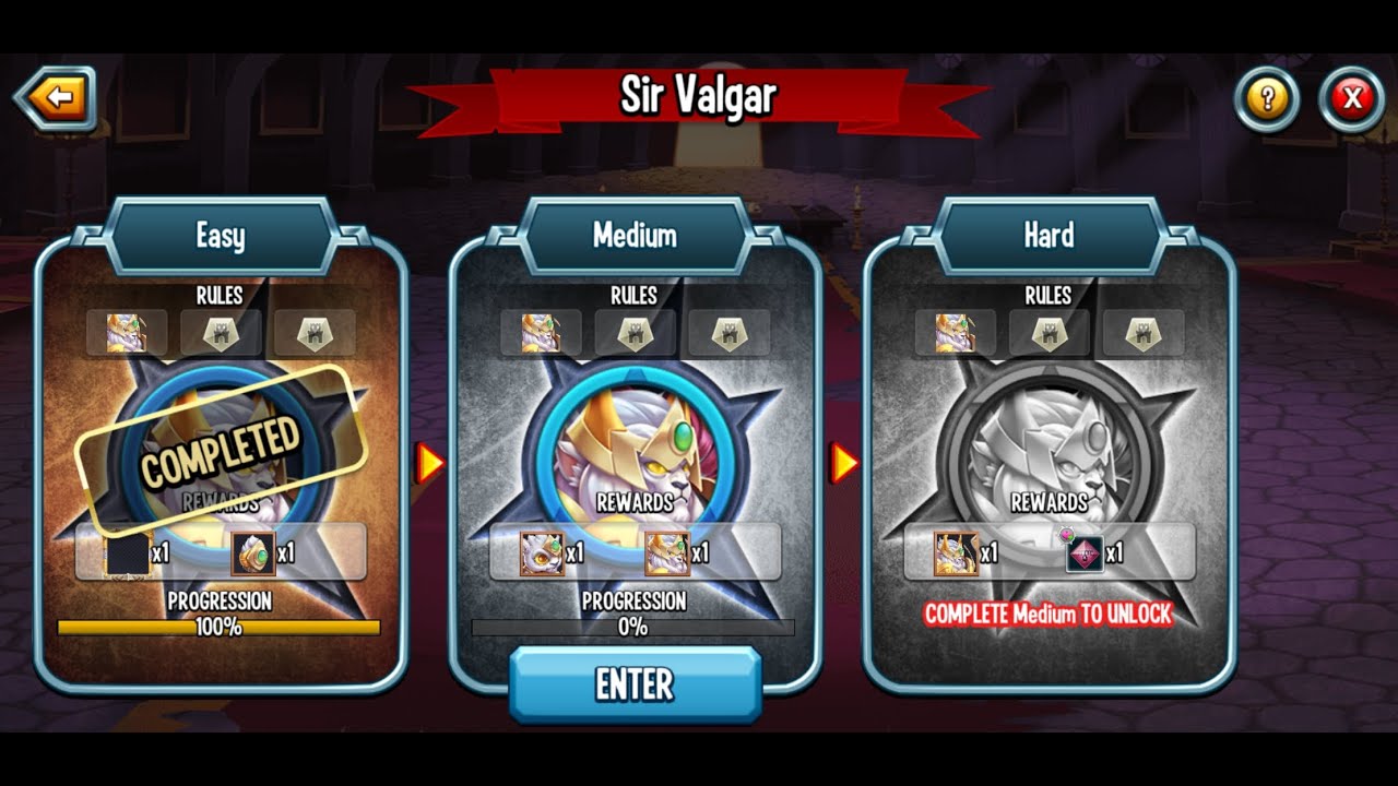 Monster Legends: Sir Valgar Era Saga (Easy Floor) - YouTube