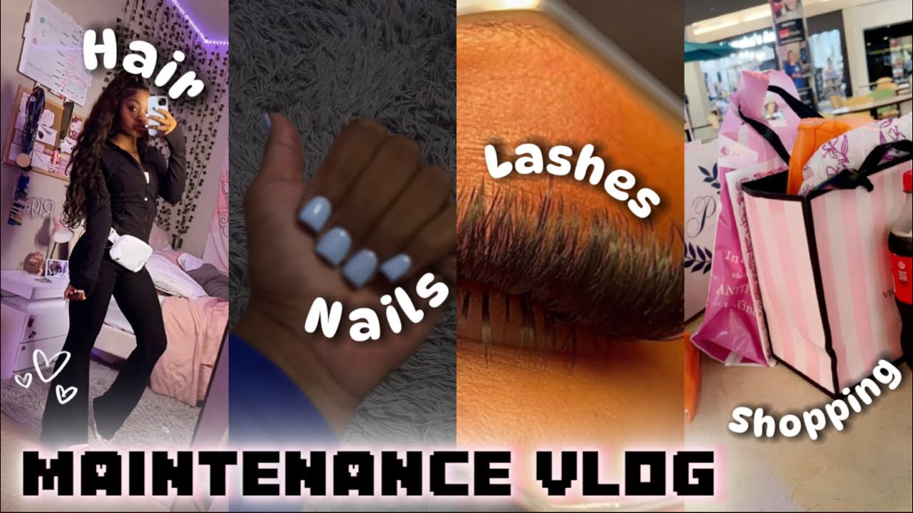 TEENAGE DIARYS: MAINTENANCE VLOG🫧! *hair, nails, toes, lashes, shopping ...