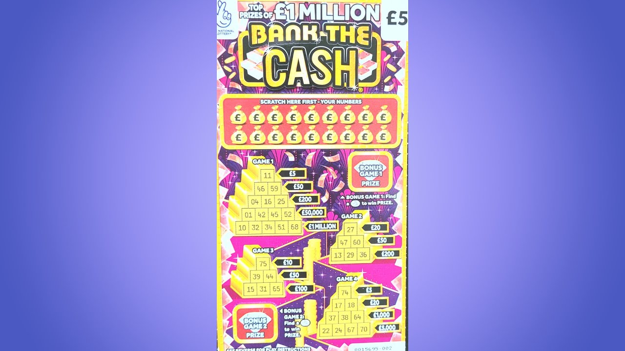 Scratchin' Bank The Cash 1 - £1 MILLION BANK THE CASH Scratch Card ...