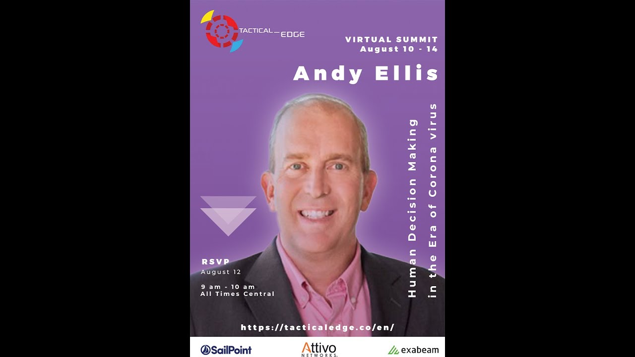Andy Ellis: Human Decision Making in the Era of Corona virus - YouTube