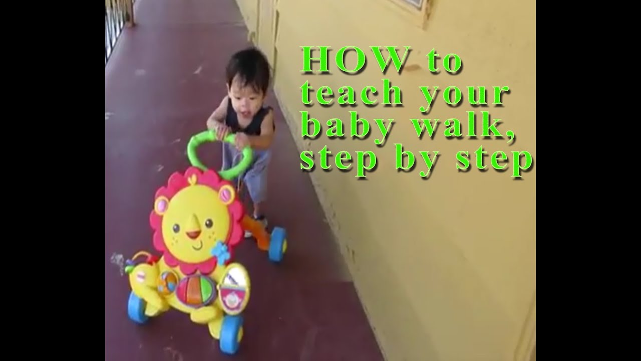 How To Teach Your Baby Walk Step by Step - YouTube