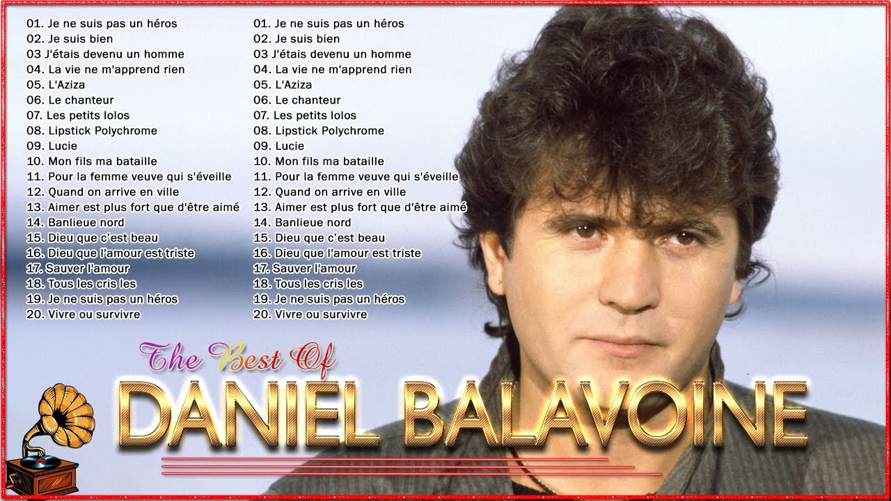 Les Plus Belles Chansons de Daniel Balavoine - Daniel Balavoine Best ...