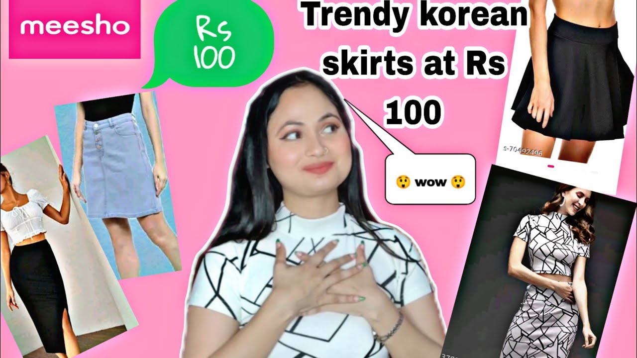 Meesho trendy skirts at Rs 100 😱 | Meesho skirts under Rs 100 | AROMA ...