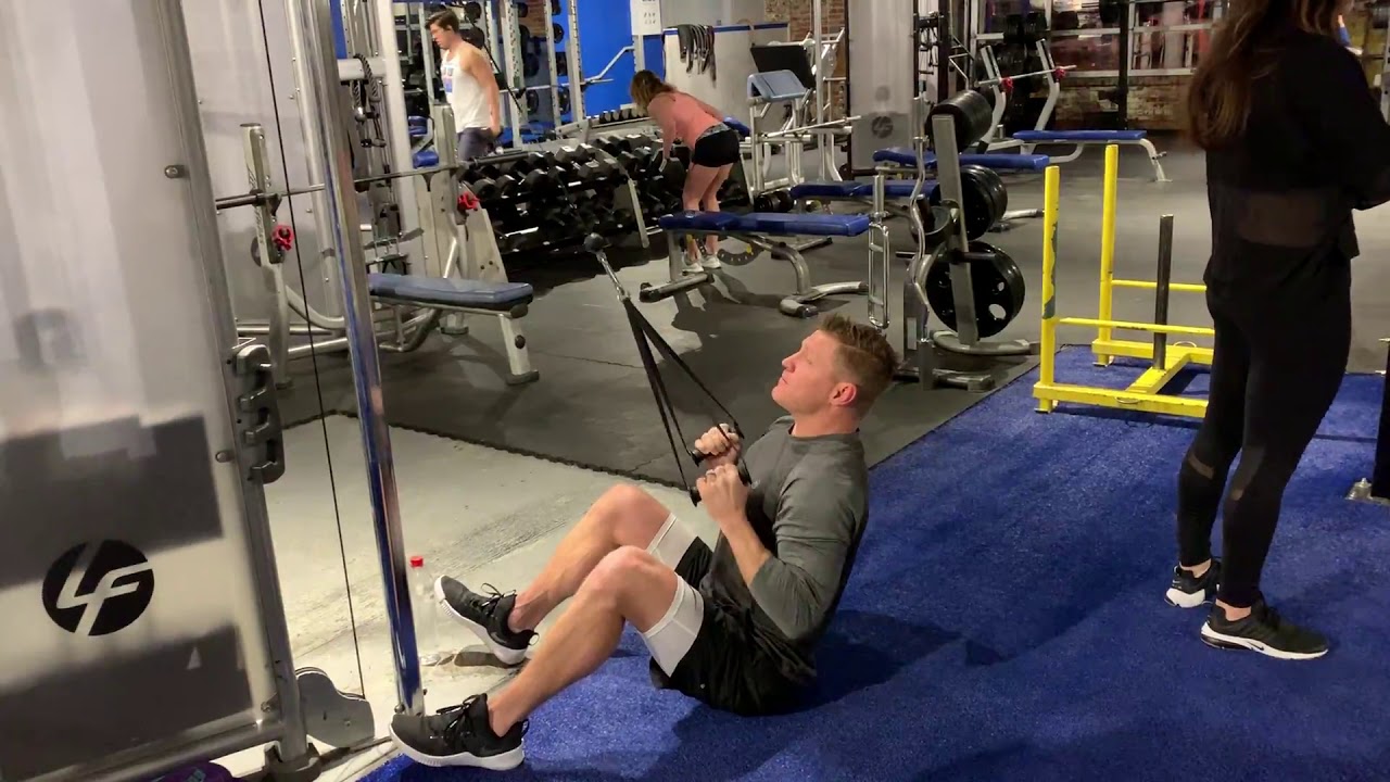 Vital Training Systems High Angle Cable Row - YouTube
