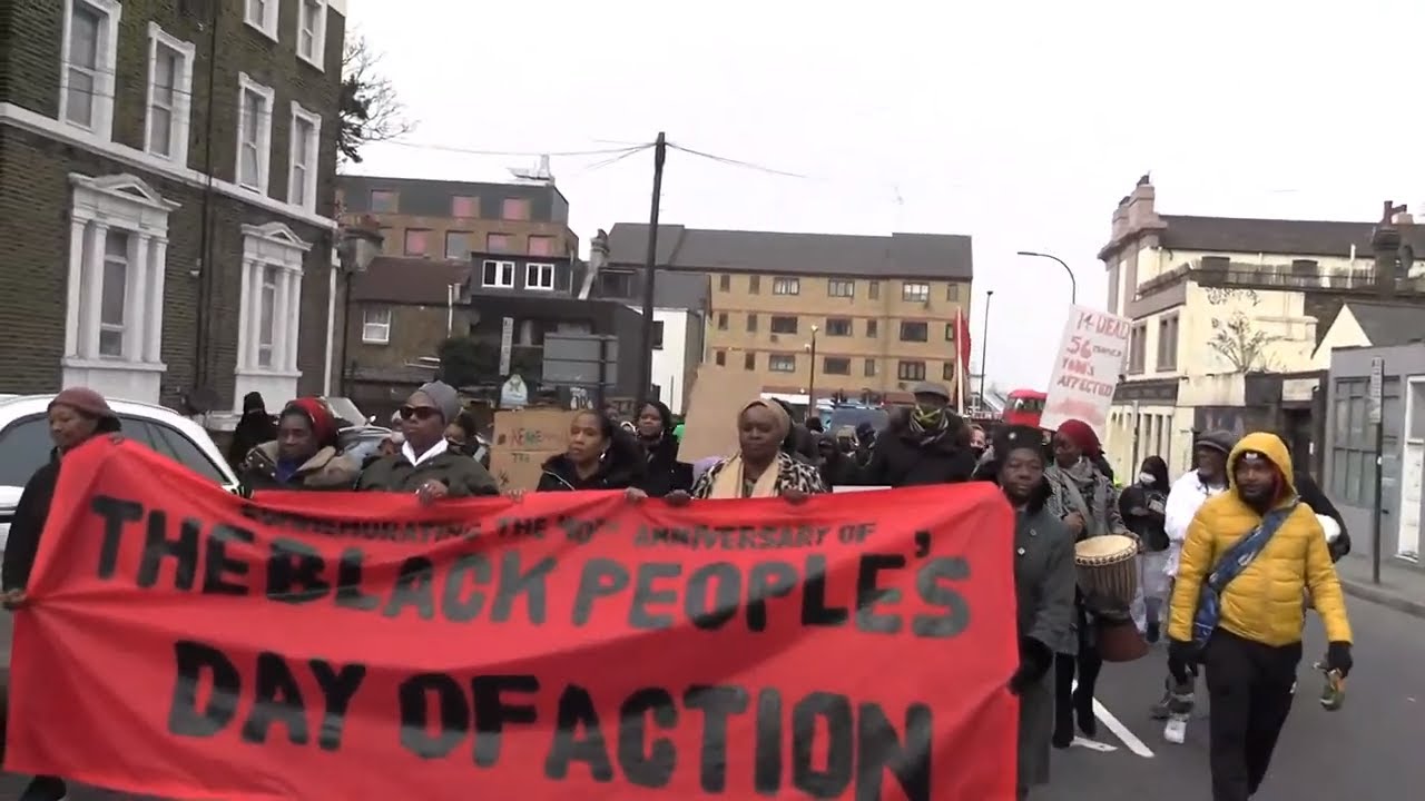 New Cross Fire 40th Anniversary Protest March - London - YouTube