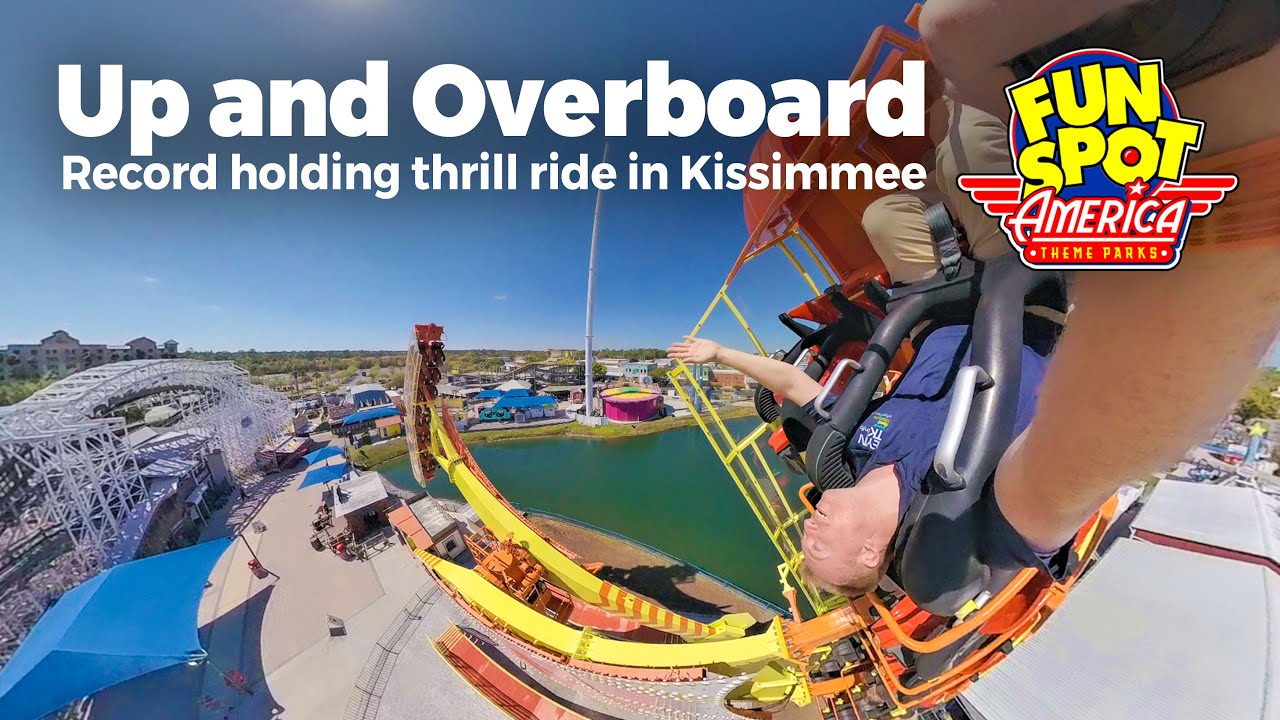 Up and Overboard RIDE at Fun Spot America | Record Breaking Thrill Ride ...