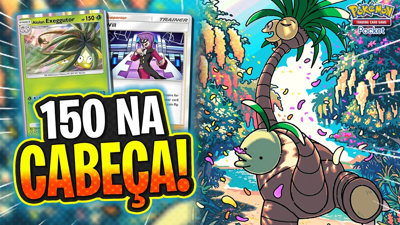 🌴EXEGGUTOR É 150 NA CABEÇA - Pokémon TCGP - Gameplay76# - YouTube